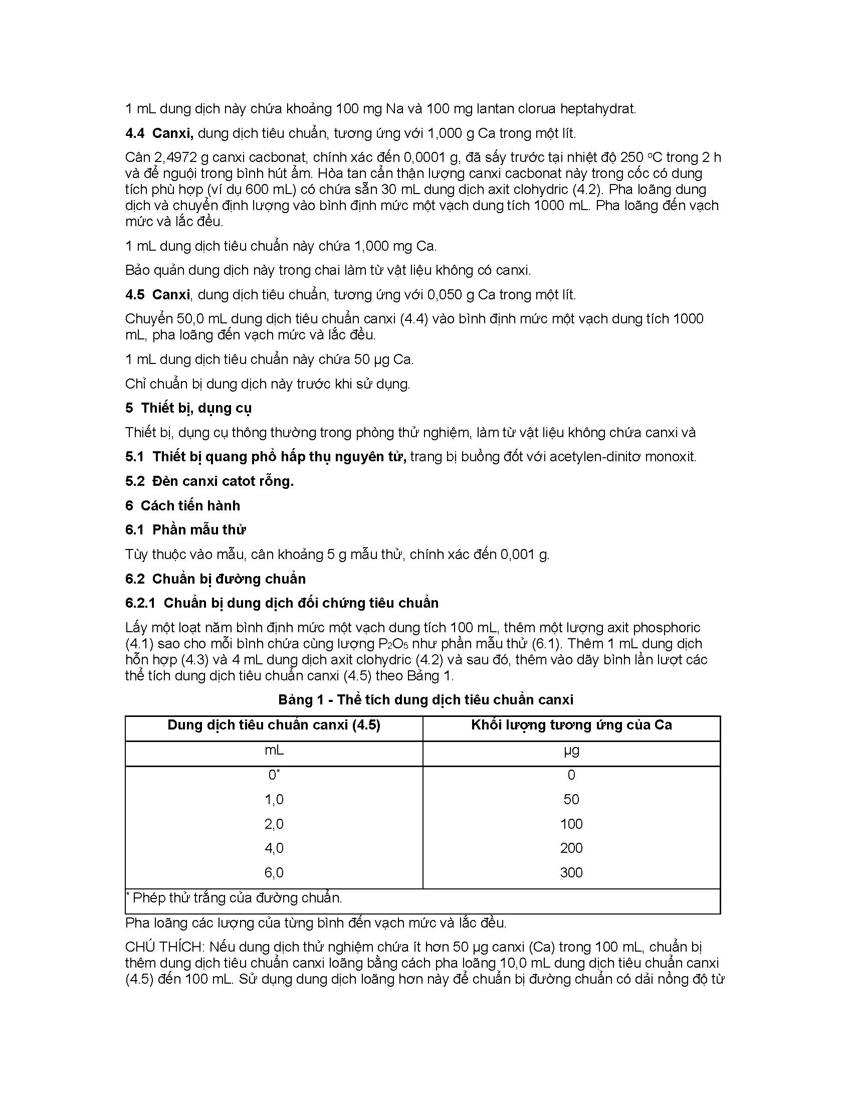 Tiêu chuẩn quốc gia tcvn 11117:2015 (iso 3707:1976) về axit phosphoric sử dụng trong công nghiệp ...