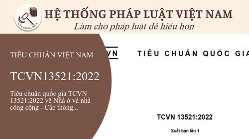 Tiêu chuẩn quốc gia tcvn 13521:2022 về nhà ở và nhà công cộng - các ...