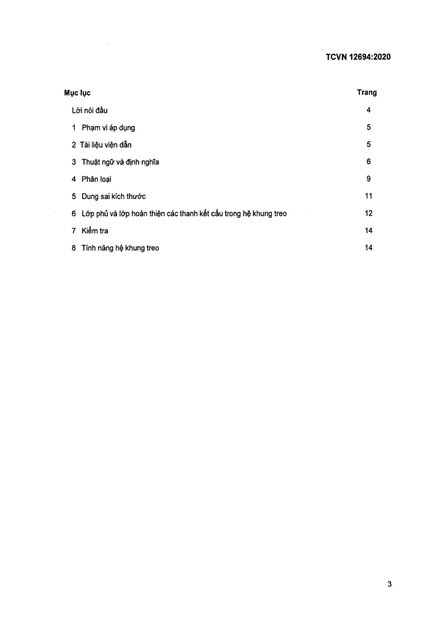 Tiêu chuẩn quốc gia TCVN 12694:2020 (ASTM C635/C635M-17) về Hệ khung ...