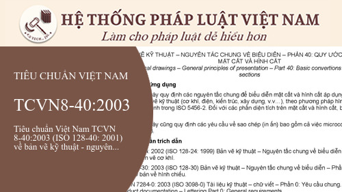 Tiêu chuẩn việt nam tcvn 8-40:2003 (iso 128-40: 2001) về bản vẽ kỹ ...