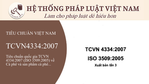 Tiêu chuẩn quốc gia tcvn 4334:2007 (iso 3509:2005) về cà phê và sản ...