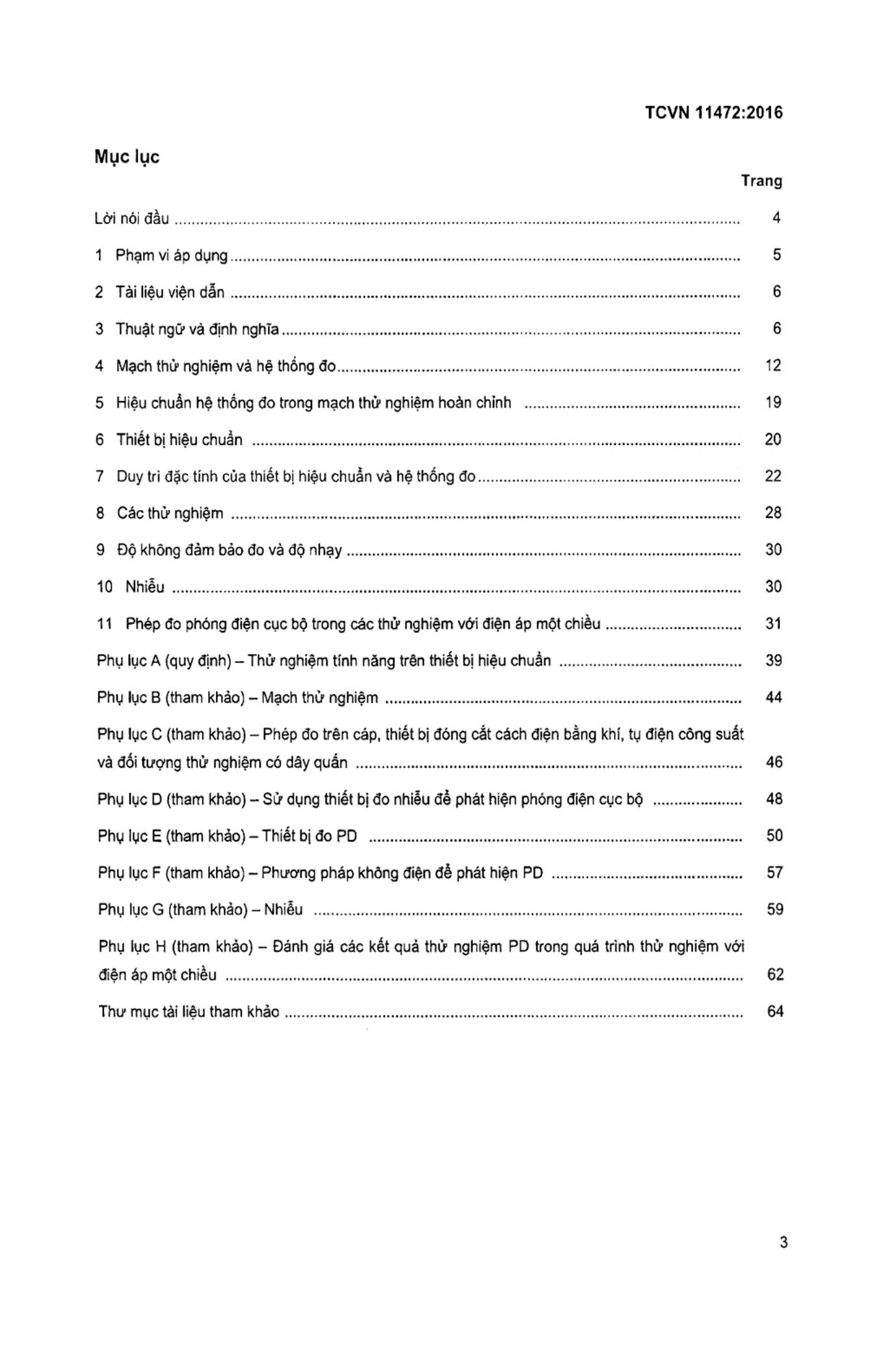 Tiêu chuẩn quốc gia TCVN 11472:2016 (IEC 60270:2015) về Kỹ thuật thử nghiệm điện áp cao - Phép ...