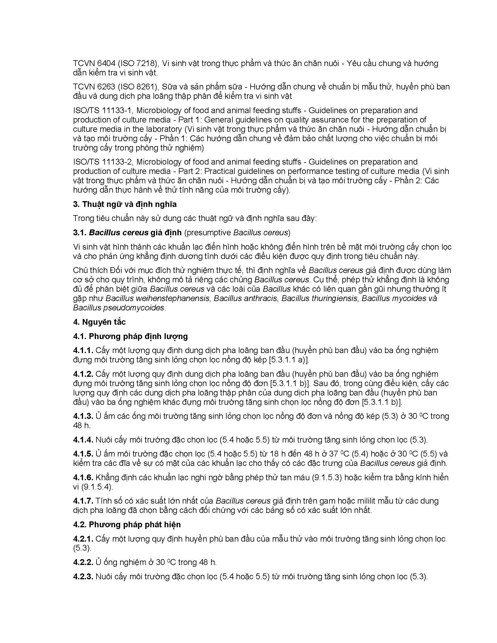 Tiêu chuẩn quốc gia tcvn 7903:2008 (iso 21871 : 2006) về vi sinh vật trong thực phẩm và thức ăn ...