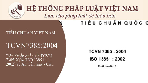 Tiêu chuẩn quốc gia tcvn 7385:2004 (iso 13851 : 2002) về an toàn máy ...