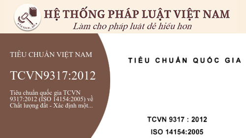 Tiêu chuẩn quốc gia tcvn 9317:2012 (iso 14154:2005) về chất lượng đất - xác định một số ...