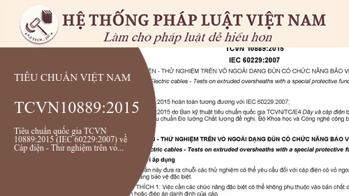 Tiêu chuẩn quốc gia tcvn 10889:2015 (iec 60229:2007) về cáp điện - thử ...