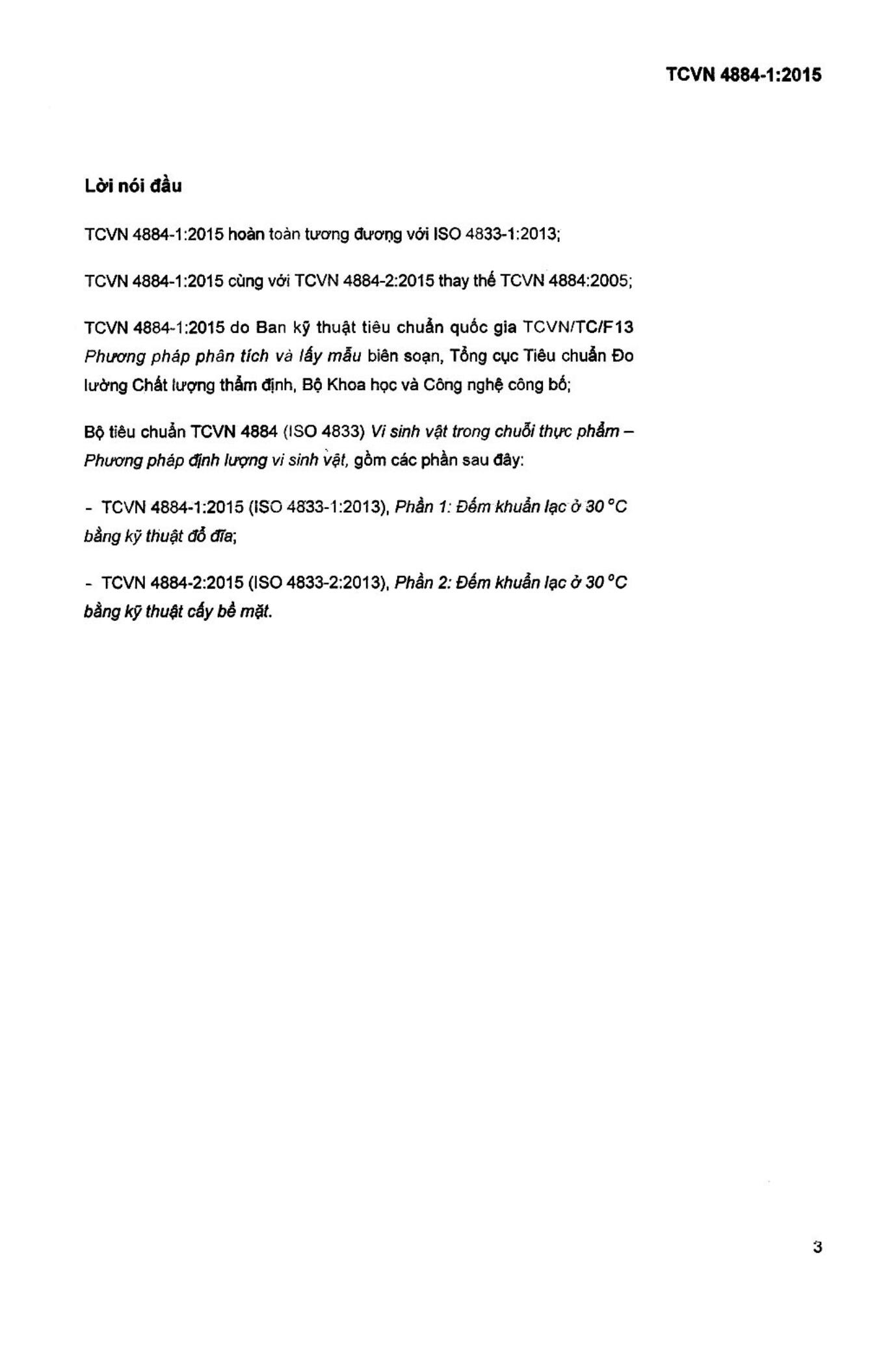 Tiêu chuẩn quốc gia tcvn 4884-1:2015 (iso 4833-1:2013) về vi sinh vật ...