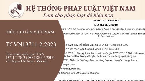 Tiêu chuẩn quốc gia tcvn 13711-2:2023 (iso 15835-2:2018) về thép cốt bê ...